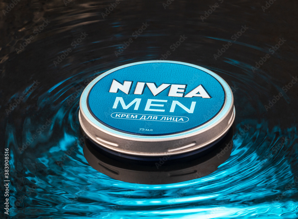 TYUMEN, RUSSIA - OCTOBER 8, 2020: Nivea is a German personal care brand ...