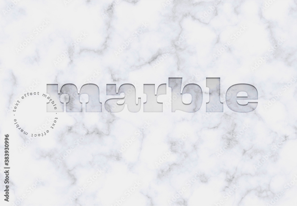 Engraved Marble Text Effect Mockup Stock Template | Adobe Stock