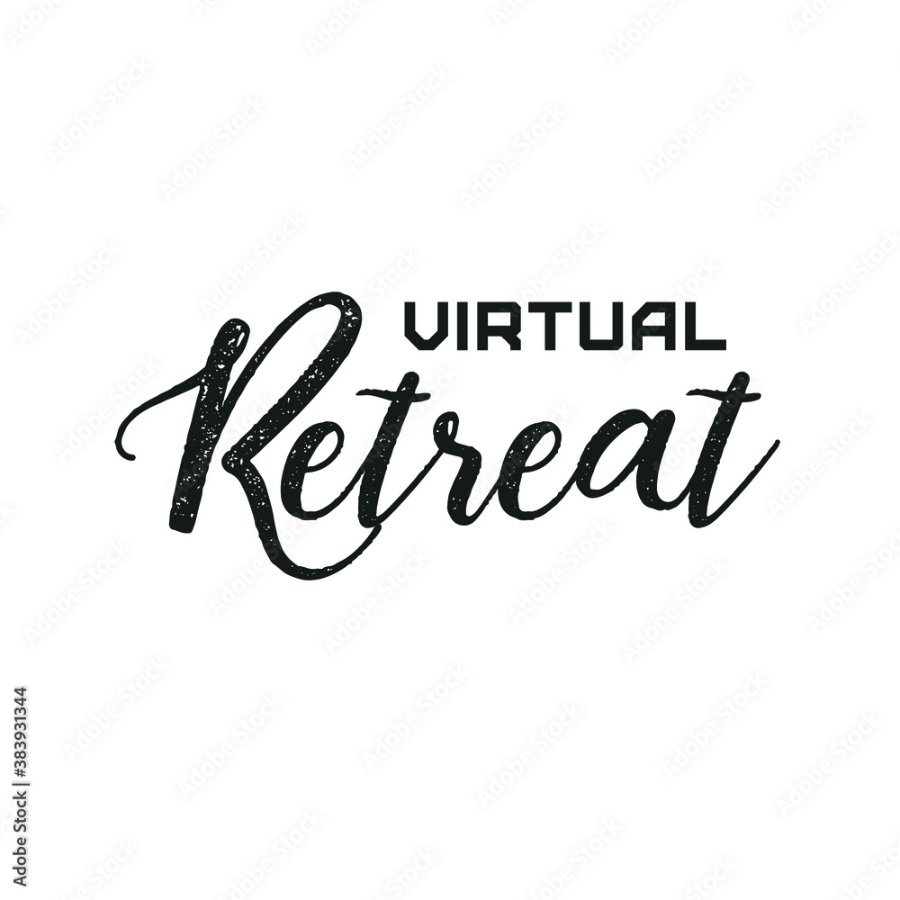 Vetor do Stock: Annual Virtual Retreat Religious Gathering Event ...