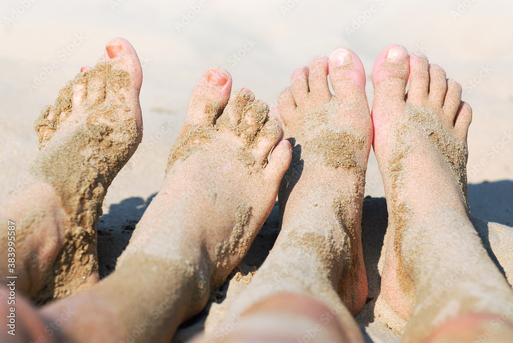 Sandy feet Stock Photo | Adobe Stock