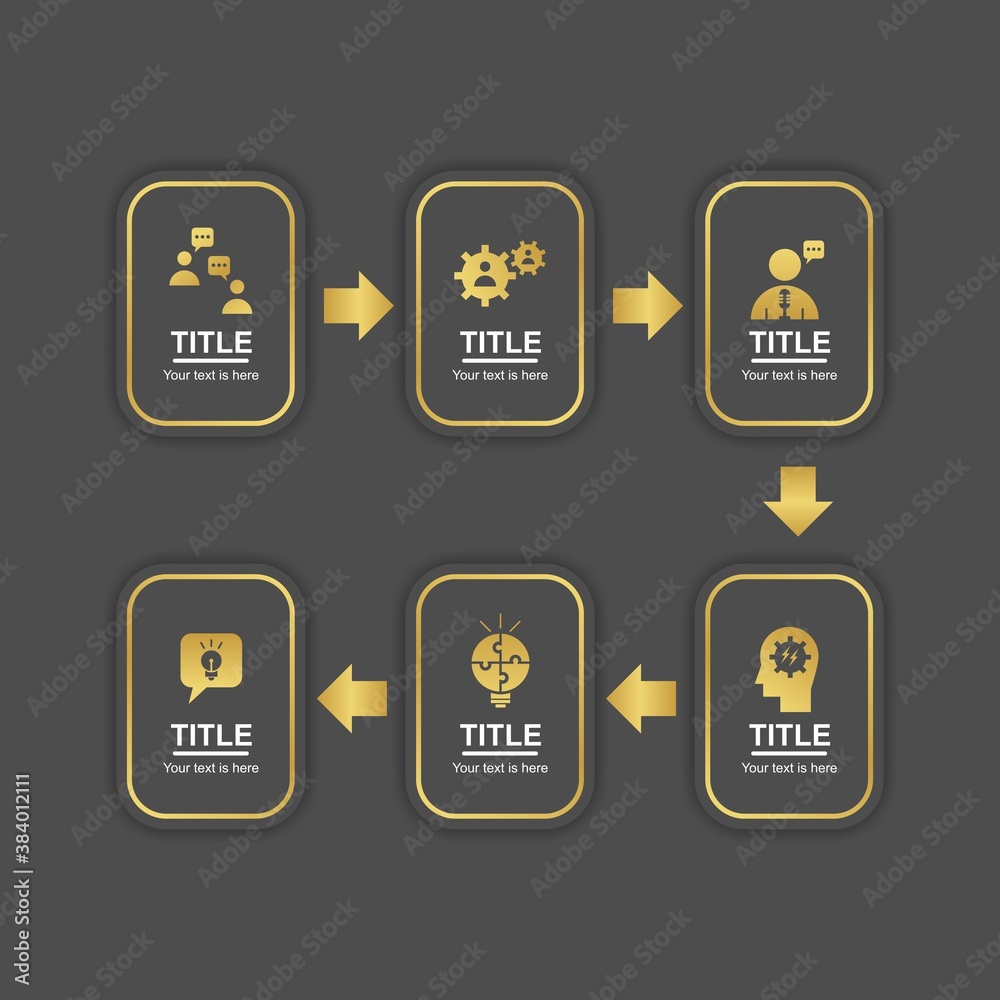 Process infographic design Stock Vector | Adobe Stock