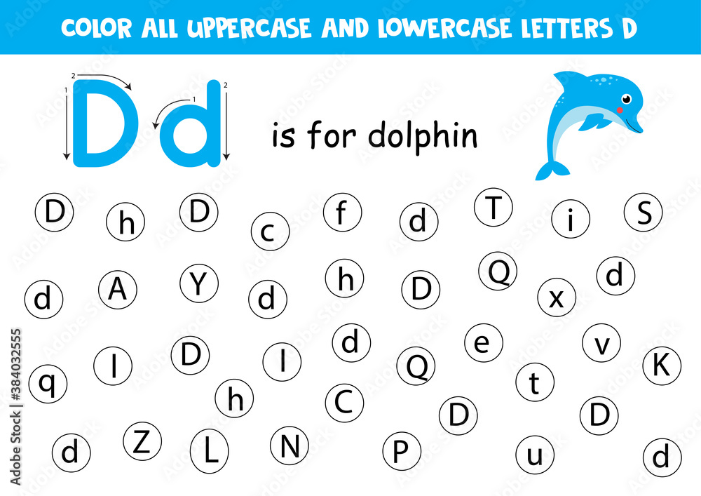 Find And Color All Letters D Alphabet Games For Kids Vector De Stock find-and-color-all-letters-d-alphabet-games-for-kids-vector-de-stock