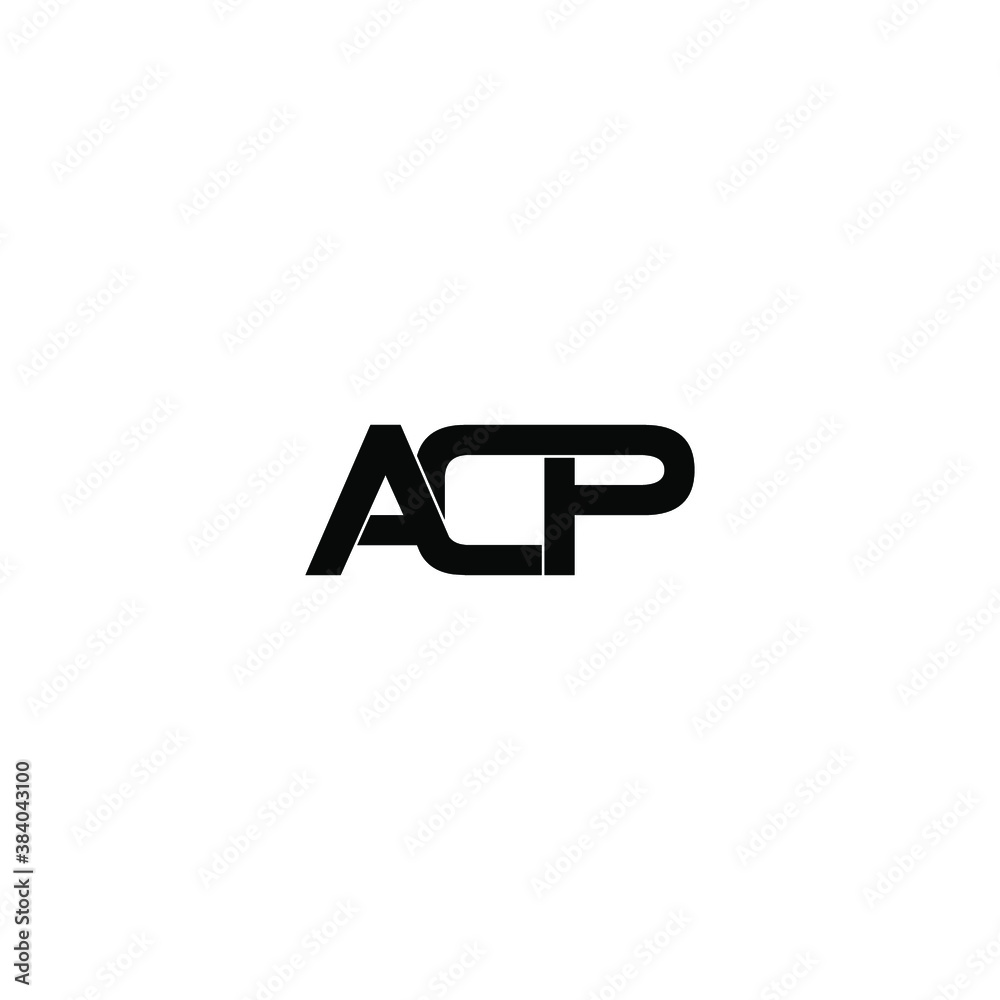 acp letter original monogram logo design Stock Vector | Adobe Stock