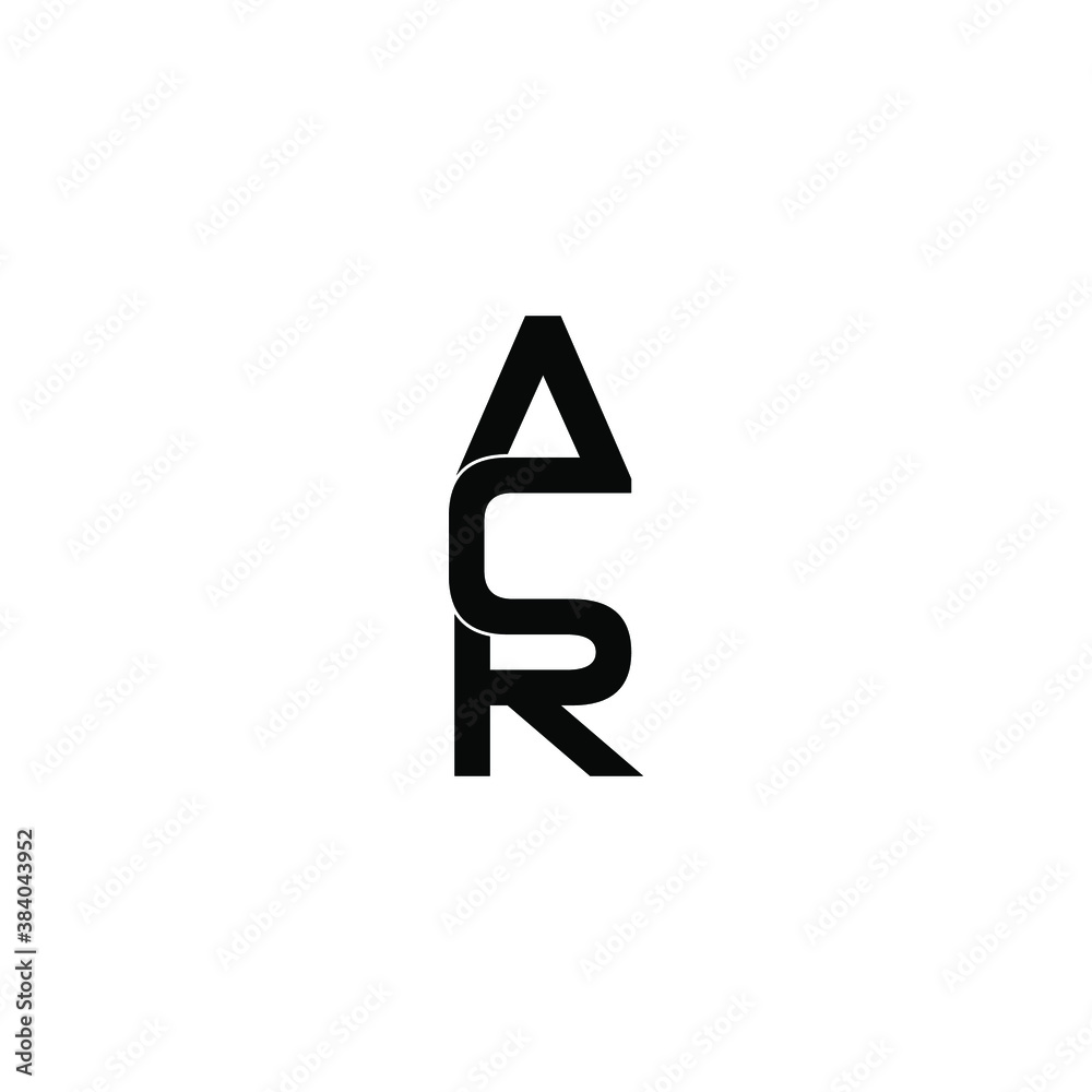 acr letter original monogram logo design Stock Vector | Adobe Stock