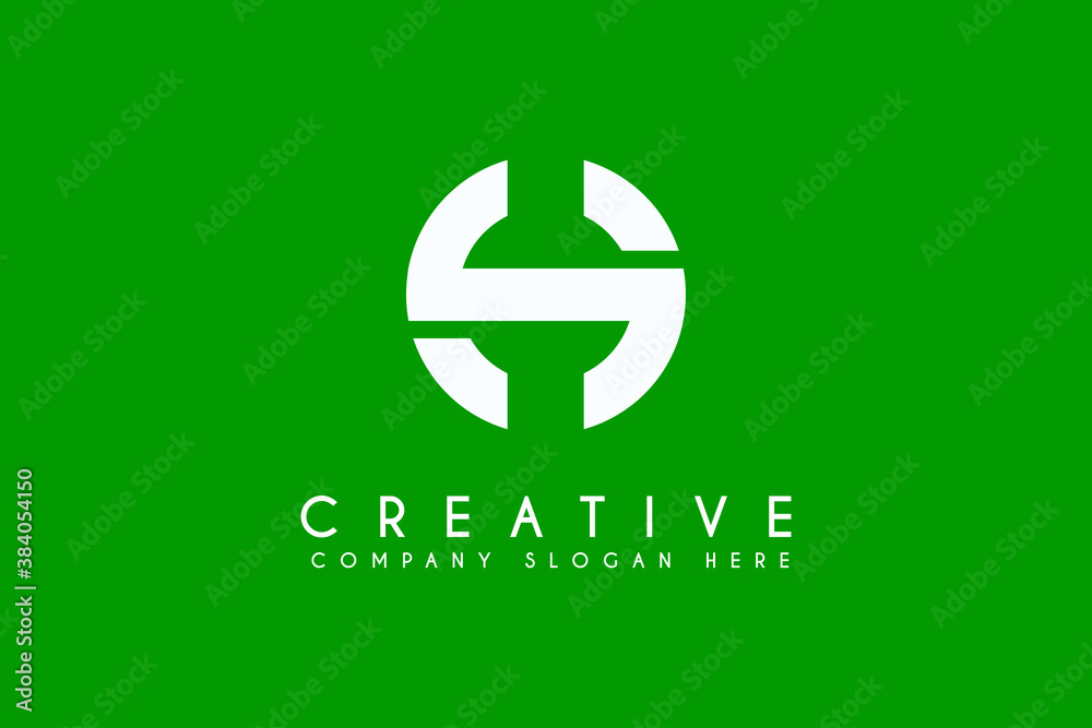Initial SH / S Logo Design Element, Vector Initial Letter Branding Logo ...