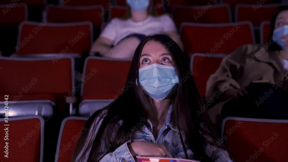 Cinema in quarantine, coronavirus pandemic safety rules, social ...