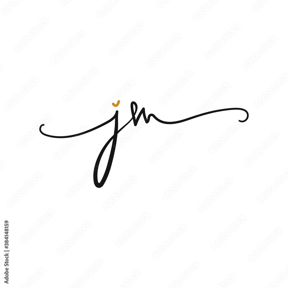 initial letter jm or mj logo vector designs Stock Vector | Adobe Stock