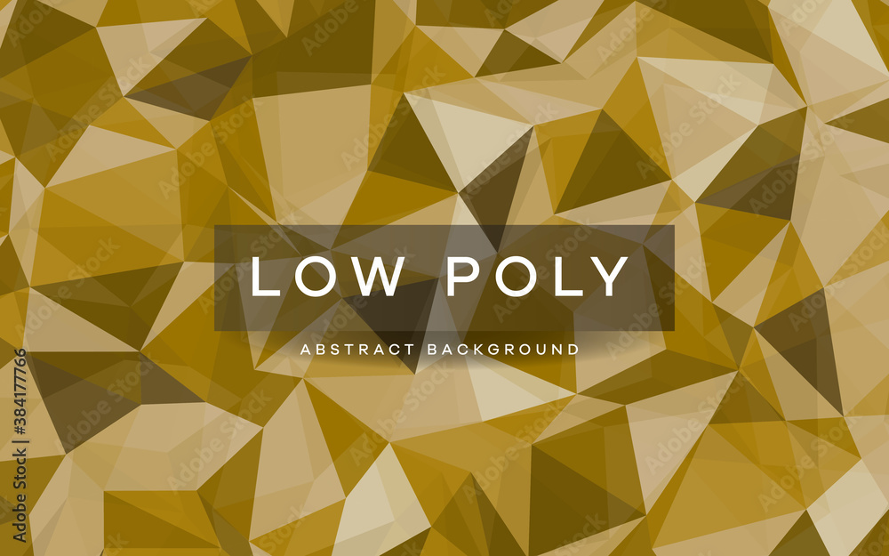 Abstract yellow low poly background texture Stock Vector | Adobe Stock