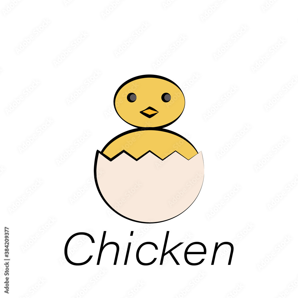 chicken hand draw icon. Element of farming illustration icons. Signs ...