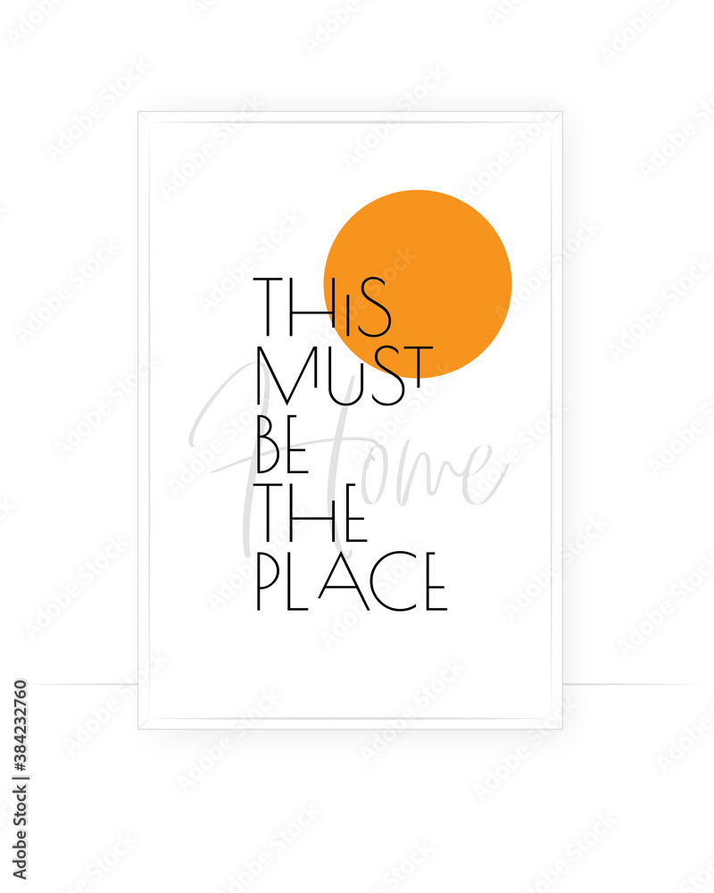 This must be the place, vector. Motivational, inspirational, positive ...