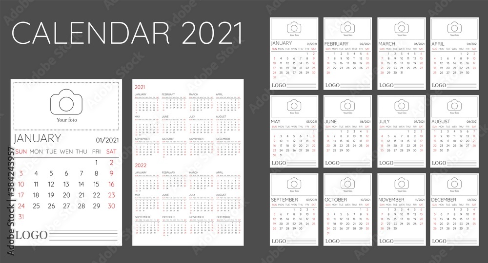 Calendar grid, corporate template design. Base planner template for the ...
