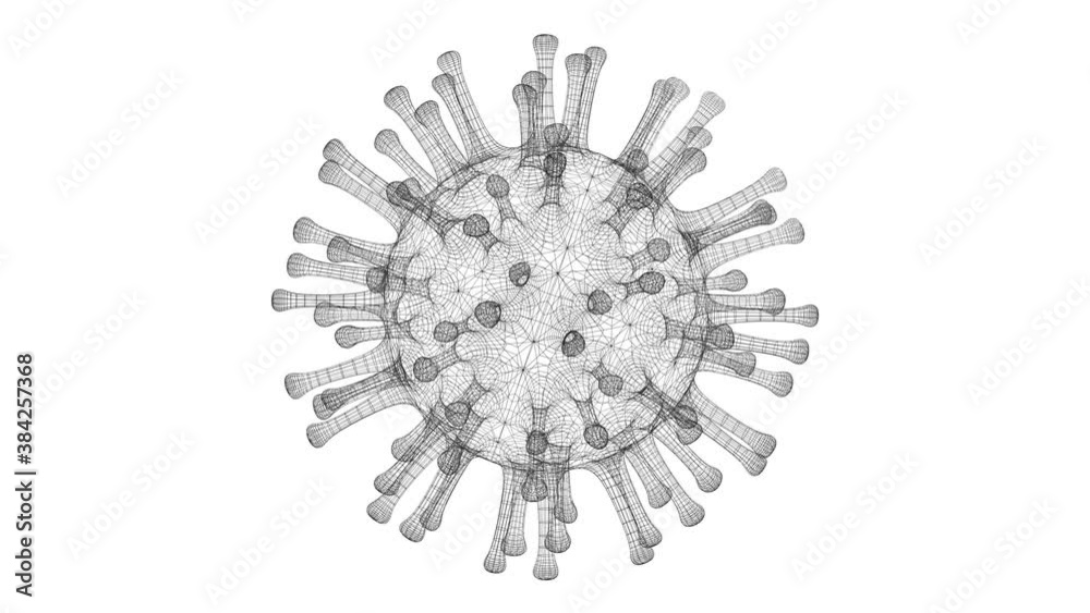 3D animation of the severe acute respiratory syndrome coronavirus ...