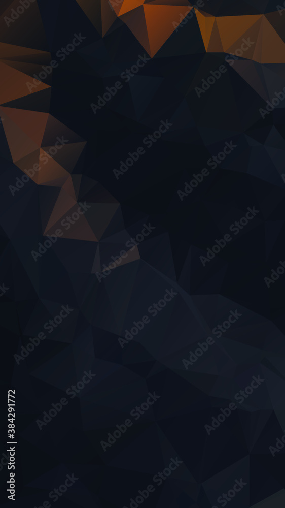 Abstract Yellow And Black Color Polygon Background Design, Abstract ...