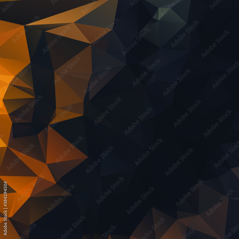 Abstract Yellow Black Color Polygon Background Design, Abstract ...
