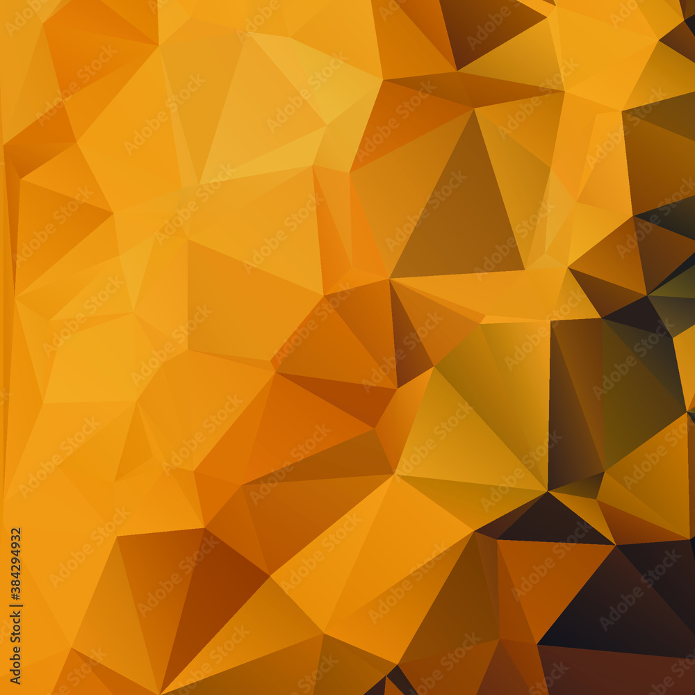 Abstract Yellow Black Color Polygon Background Design, Abstract ...