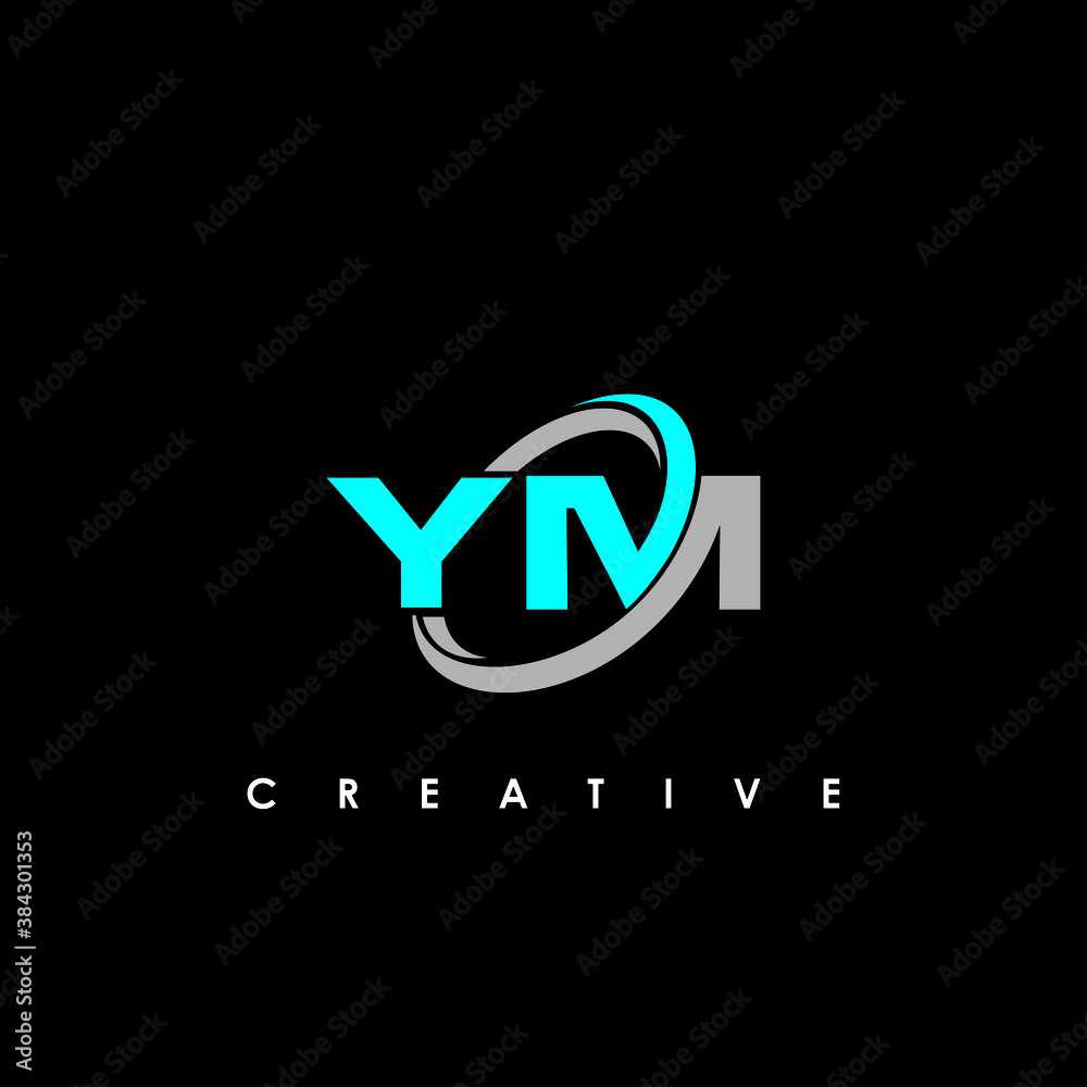 YM Letter Initial Logo Design Template Vector Illustration Stock Vector ...
