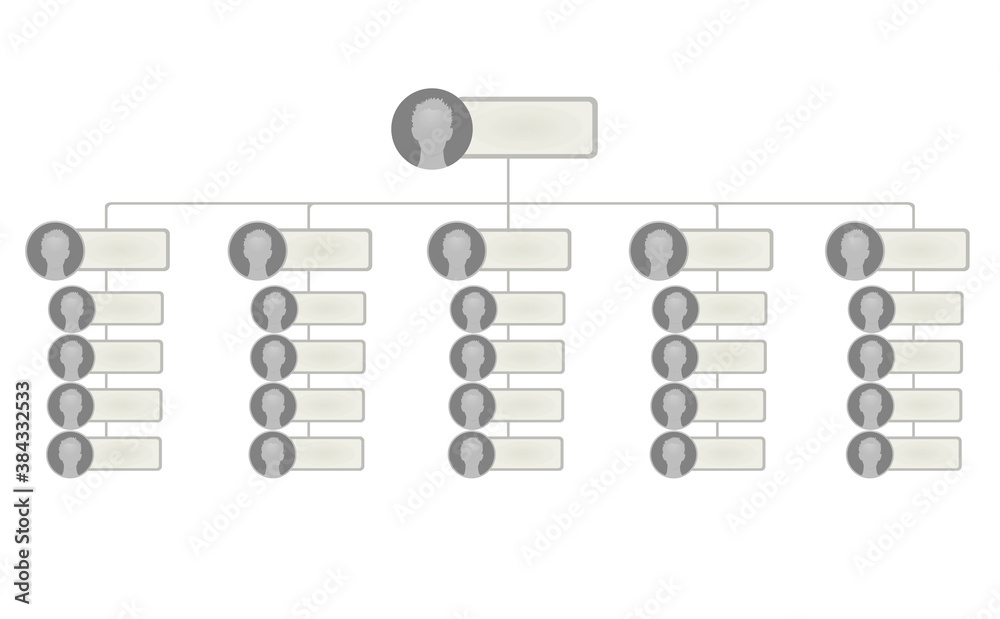 Blank hierarchy company structure. vector illustration Stock Vector ...