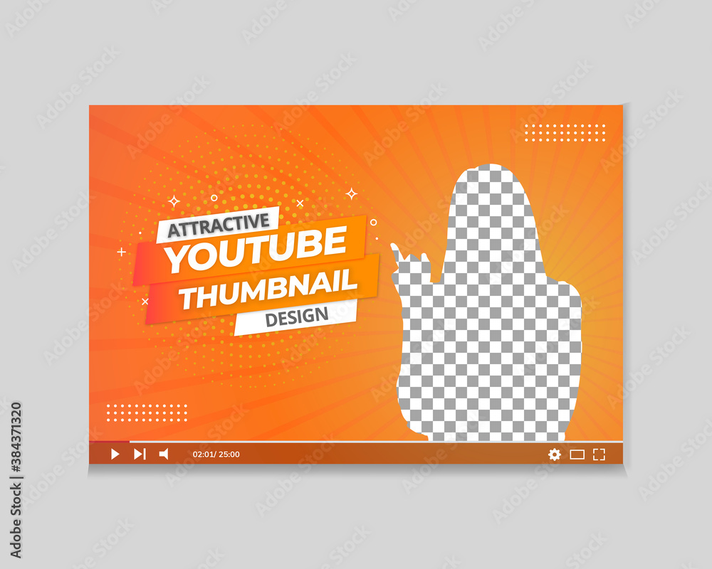 YouTube Thumbnail Design Stock Vector | Adobe Stock