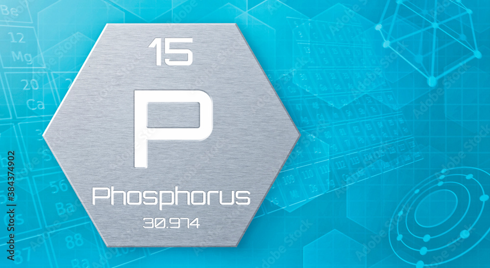 Chemical element of the periodic table - Phosphorus Stock Illustration ...