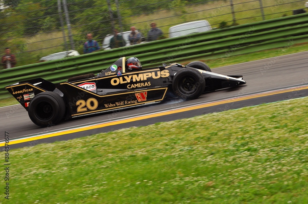 Imola, IT, May, 2017: Unknown run with Historic 1979 Wolf F1 Model WR8 ...