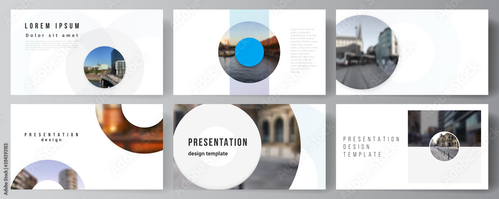 Vector layout of the presentation slides design business templates ...