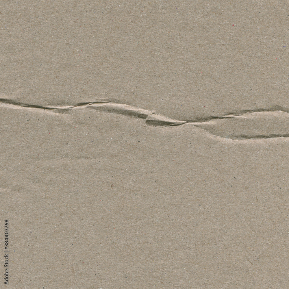 Close up of a light brown vintage rough sheet of carton. Cardboard ...