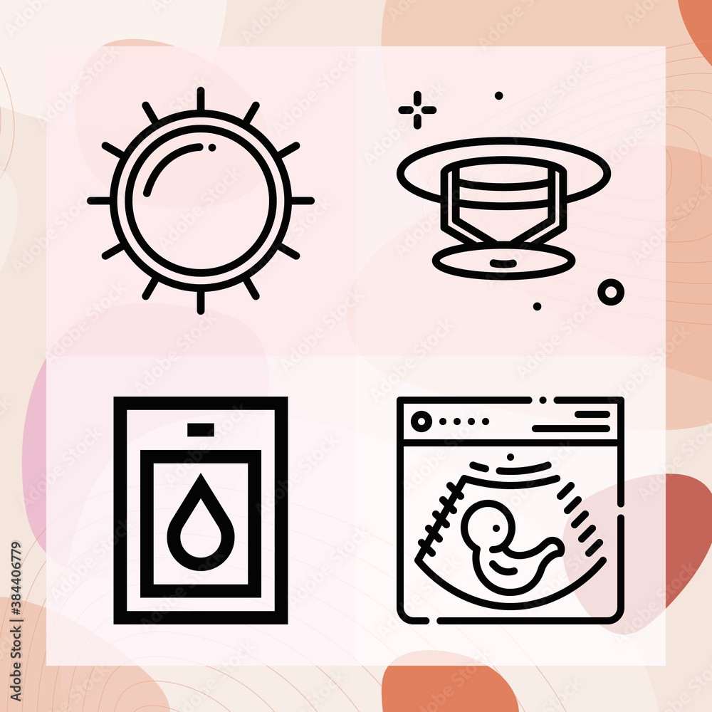 Simple set of transducer related lineal icons Stock Vector | Adobe Stock