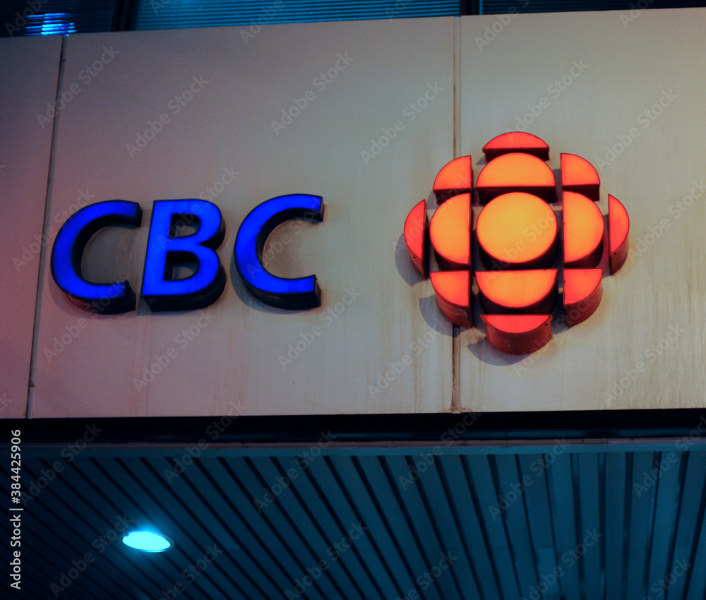 logo de la CBC, Canadian Broadcasting Corporation, Radio-Canada Stock ...