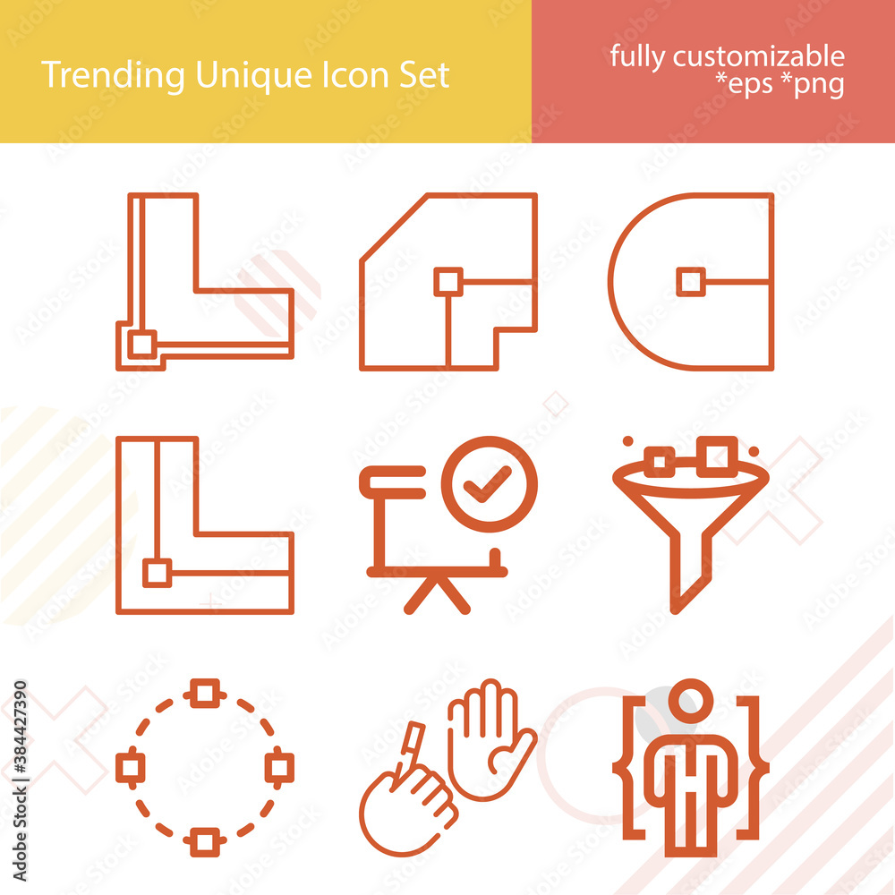 Simple set of decision making related lineal icons. Stock Vector ...