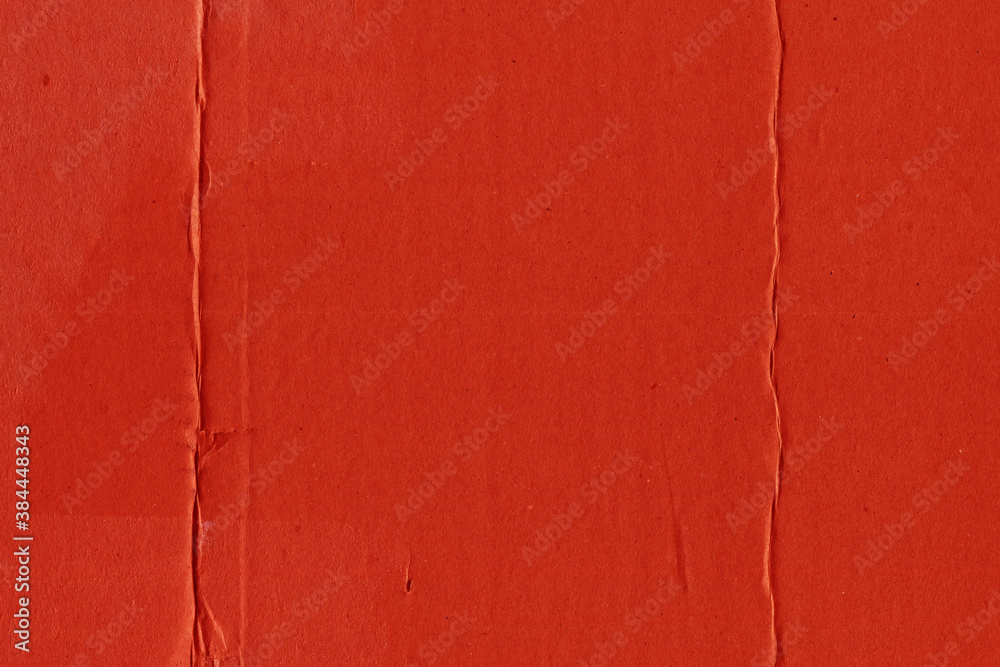 A red vintage rough sheet of carton. Recycled environmentally friendly ...