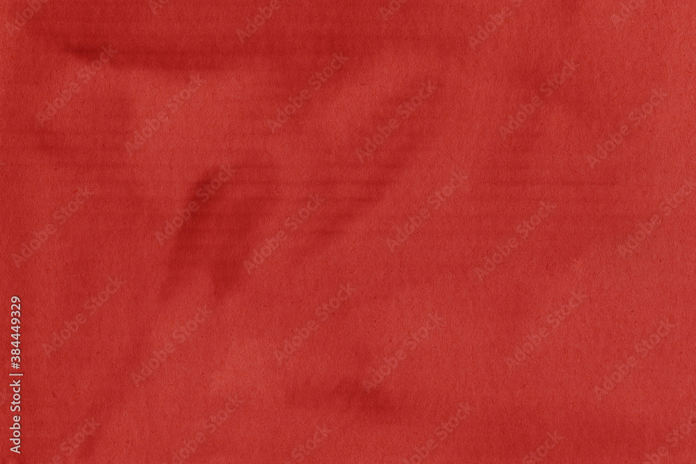 A red vintage rough sheet of carton. Recycled environmentally friendly ...