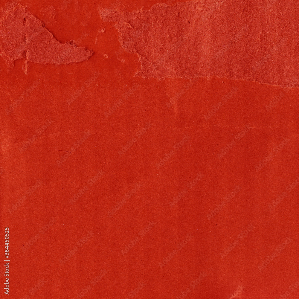 A red vintage rough sheet of carton. Recycled environmentally friendly ...