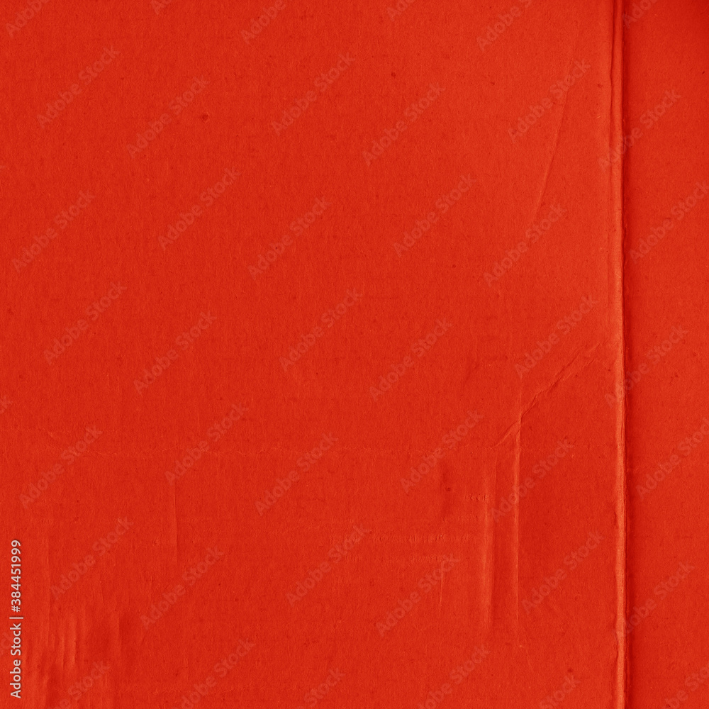 A red vintage rough sheet of carton. Recycled environmentally friendly ...