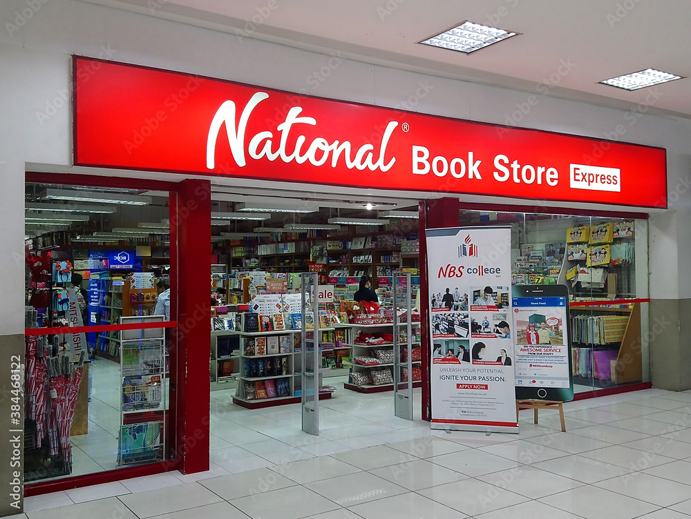National Book Store express facade in Quezon City, Philippines Stock ...