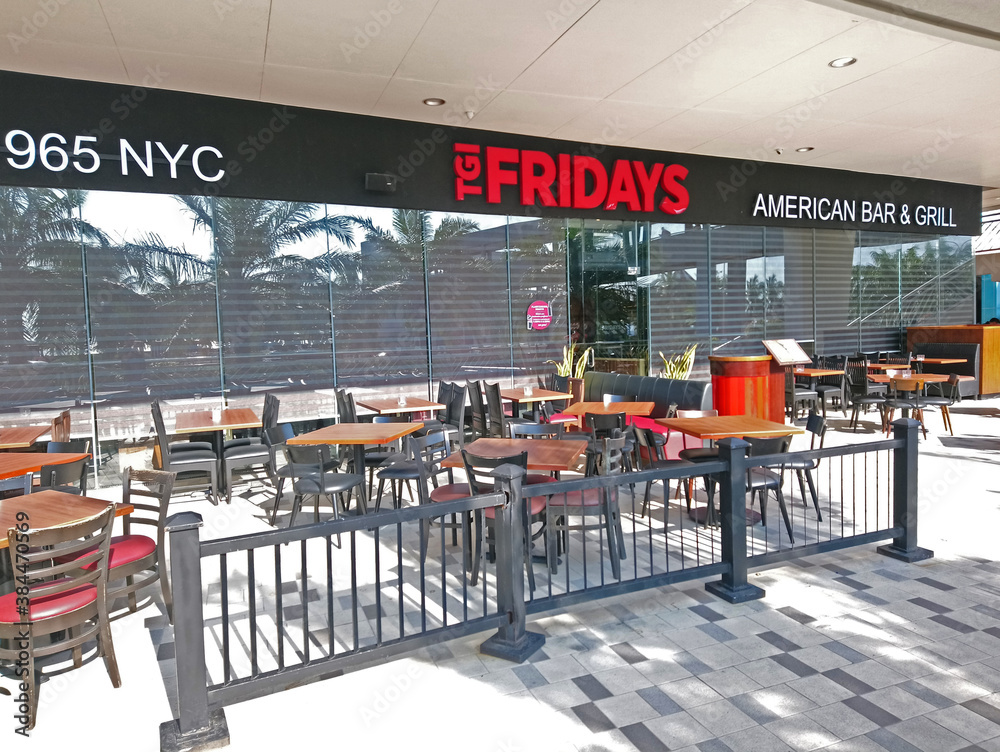 TGI Fridays restaurant facade in Pasay, Philippines Stock Photo | Adobe ...