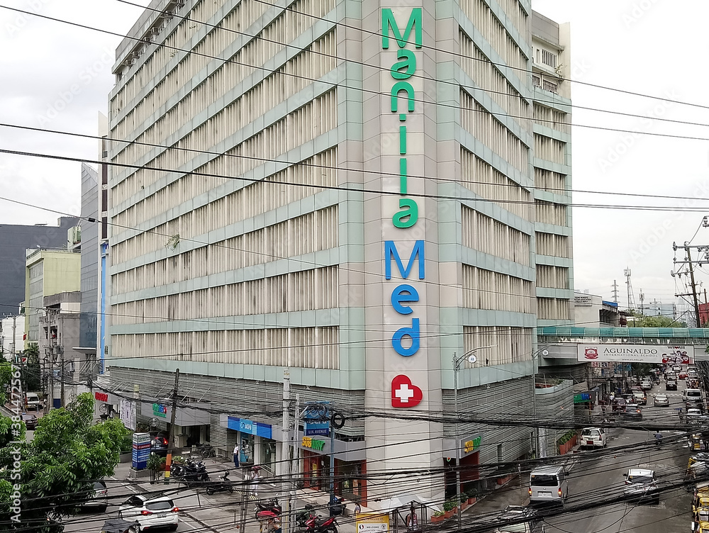 Manila med medical center facade in Manila, Philippines Stock Photo ...