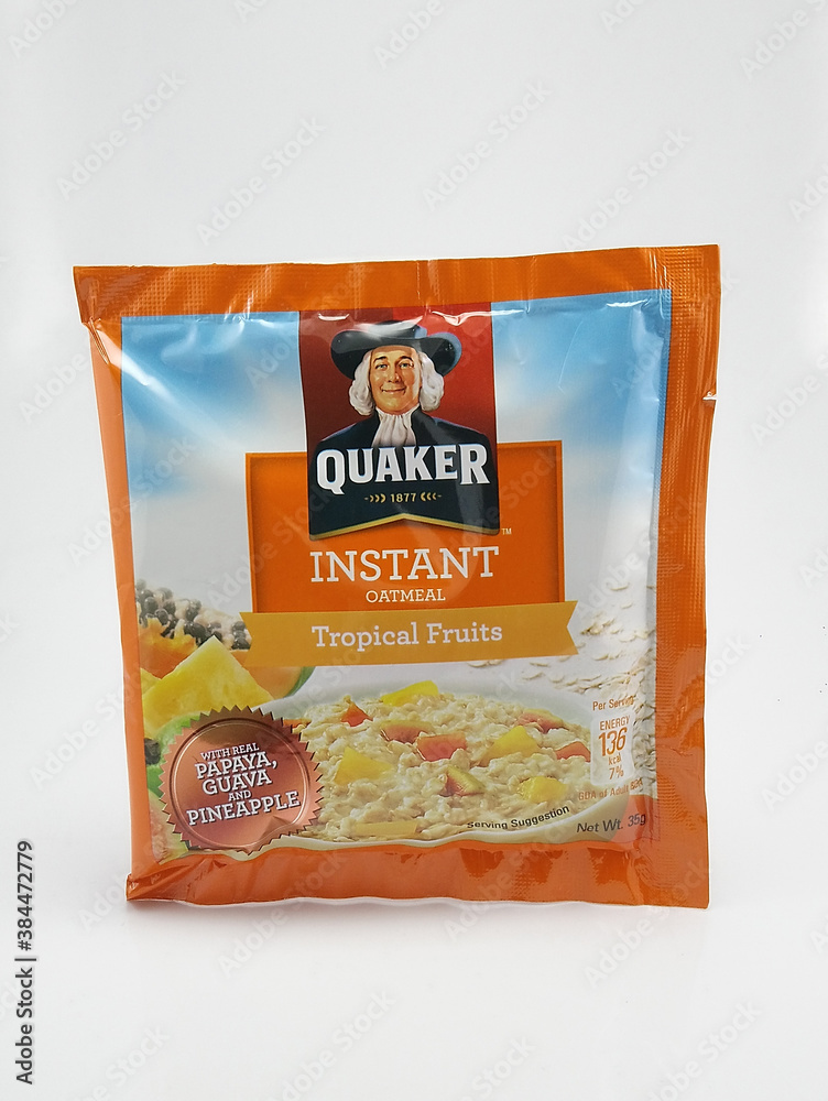 Quaker instant oatmeal tropical fruits in Manila, Philippines Stock ...