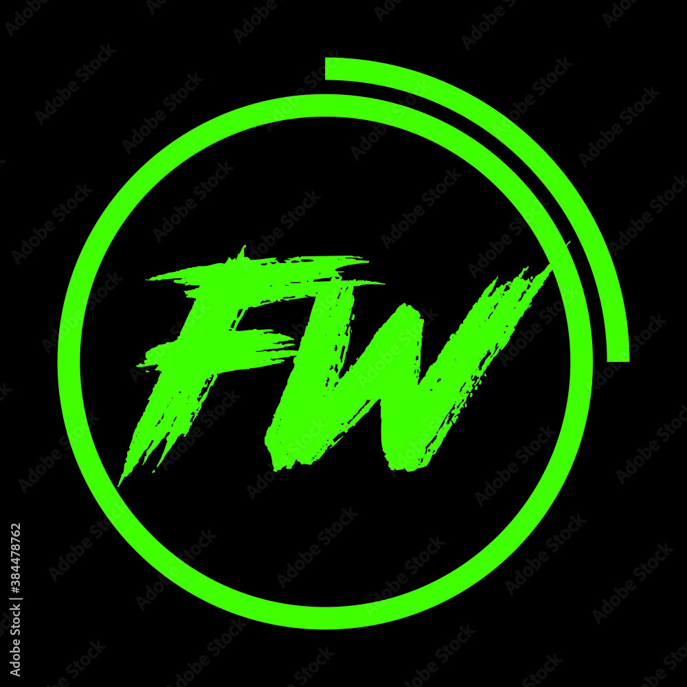 FW Letter Logo Design Creative Icon Modern Letters Vector Logo Stock ...