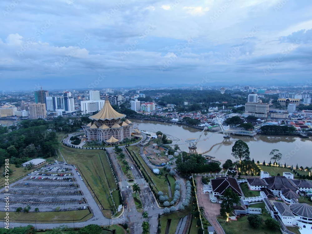 Kuching, Sarawak / Malaysia - October 10 2020: The iconic landmark ...