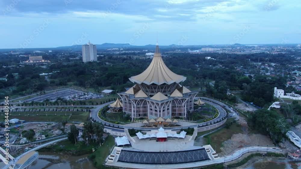 Stockvideon Kuching, Sarawak / Malaysia - October 10 2020: The iconic ...