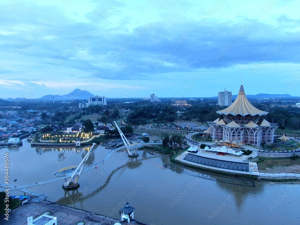 Kuching, Sarawak / Malaysia - October 10 2020: The iconic landmark ...