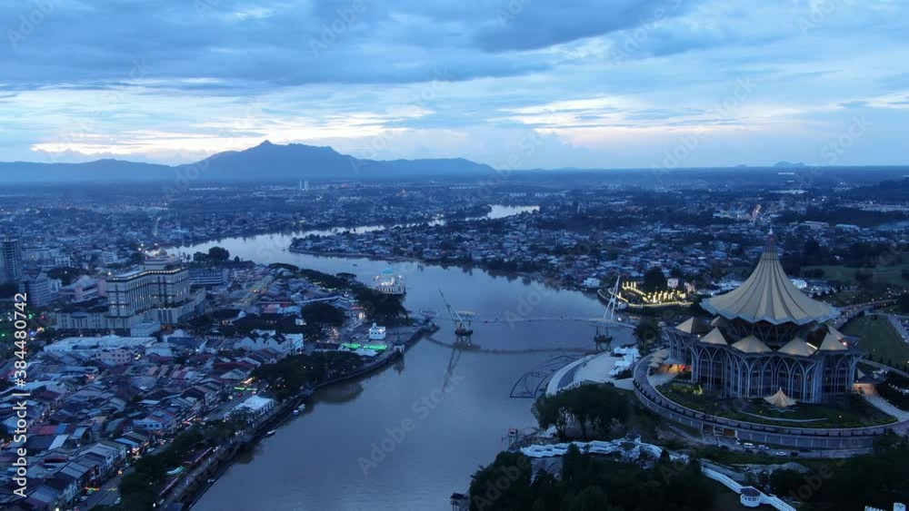 Kuching, Sarawak / Malaysia - October 10 2020: The iconic landmark ...
