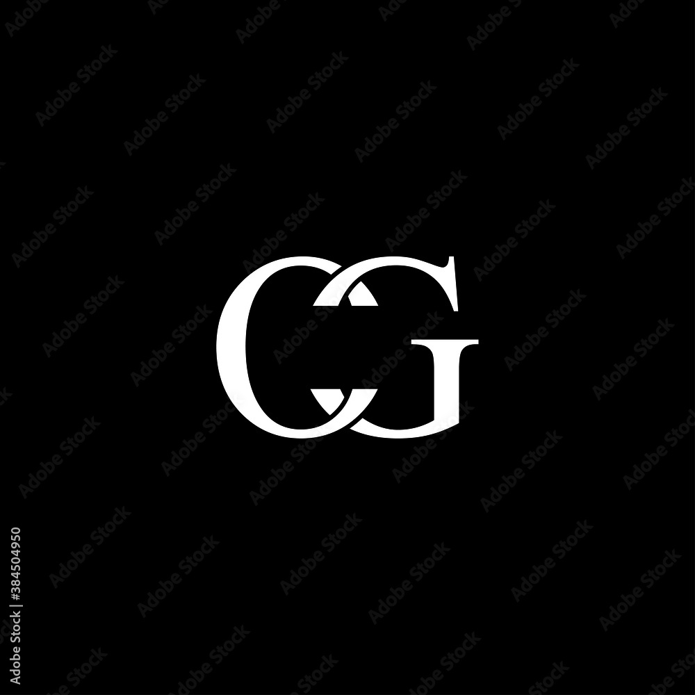 CG Letter Initial Logo Design Template Vector Illustration Stock Vector ...