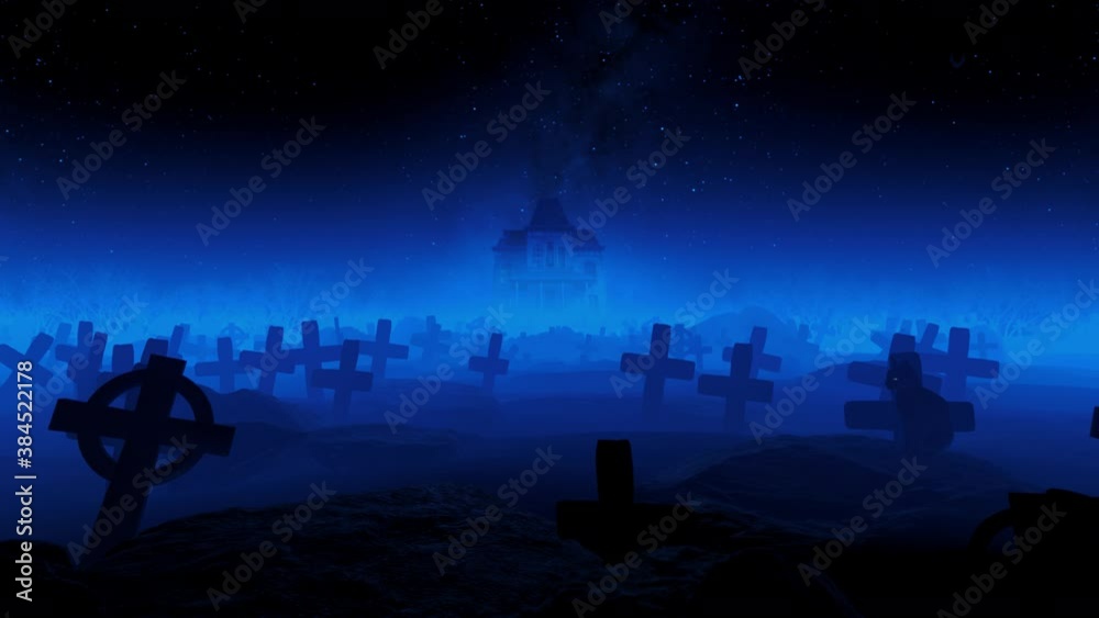 Gravestone For Horror Festival is motion footage for adventure films ...