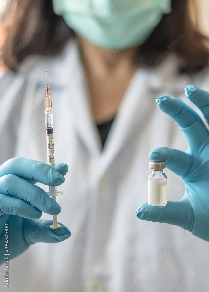 Vaccine for vaccination, medical immunization for patient treatment ...