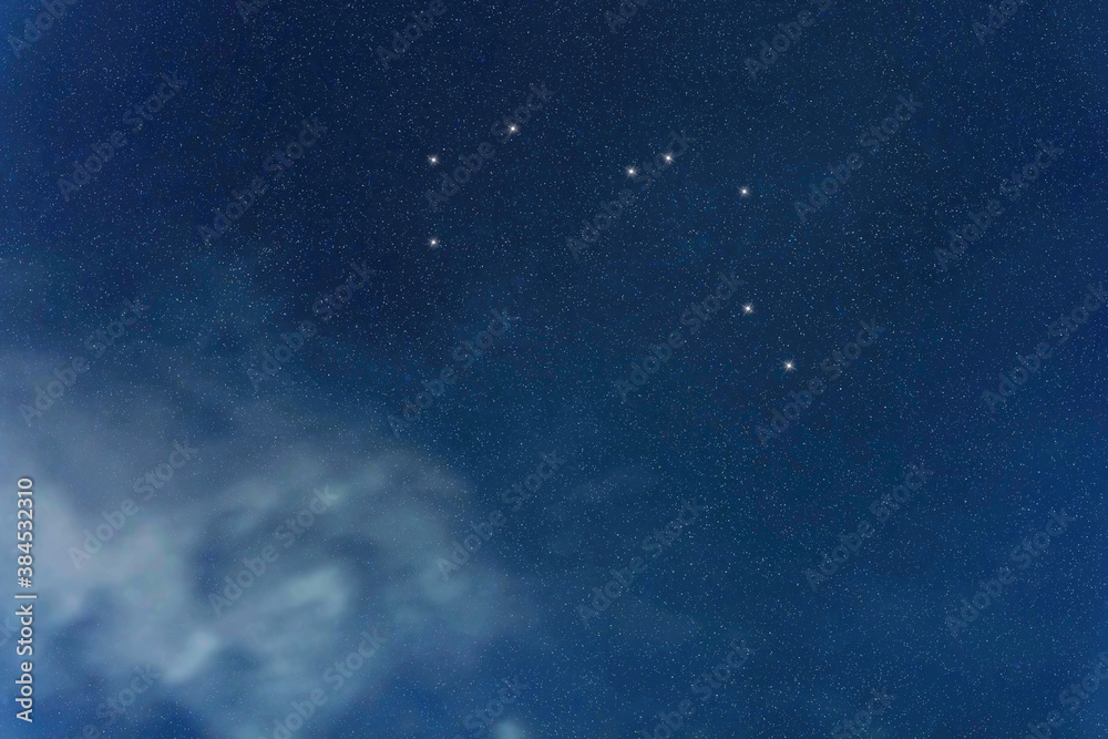 Pyxis star constellation, Night sky, Cluster of stars, Deep space ...