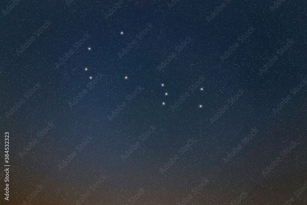Piscis Austrinus star constellation, Night sky, Cluster of stars, Deep ...