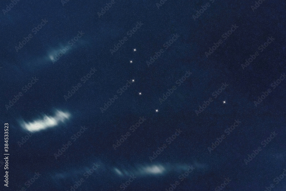 Corona Australis star constellation, Night sky, Cluster of stars, Deep ...