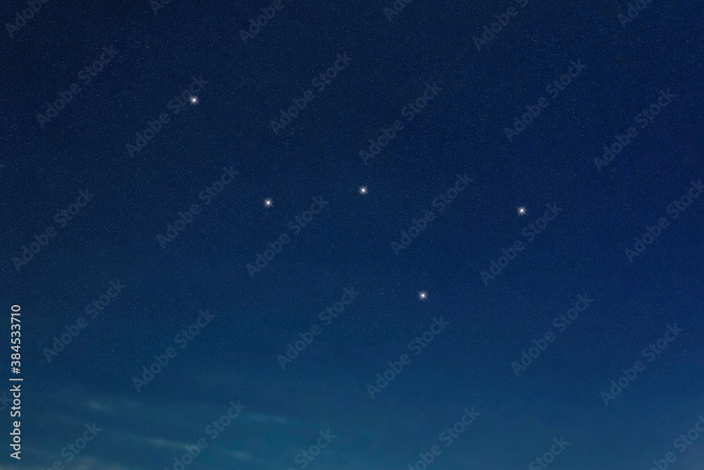 Cassiopeia star constellation, Night sky, Cluster of stars, Deep space ...