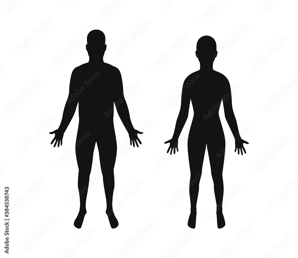 Male And Female Body Outline